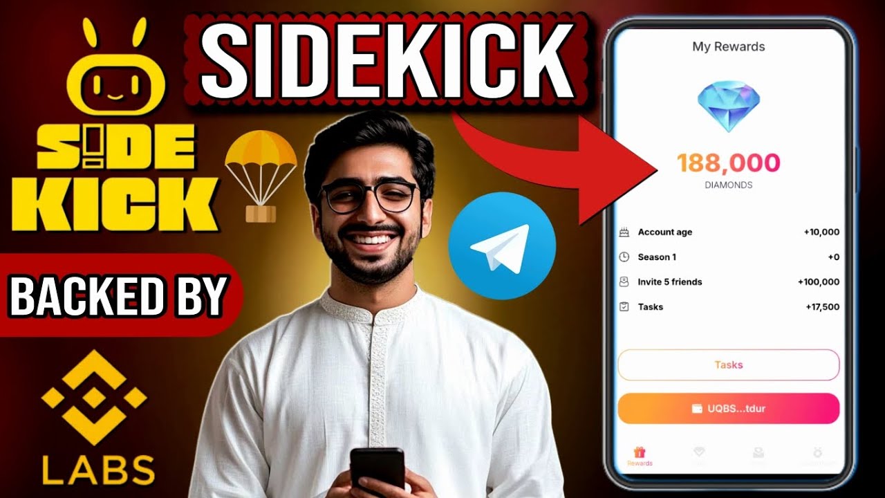 Sidekick Airdrop | Sidekick mining bot in Telegram | Sidekick listing Date | #coin #earningapp ...