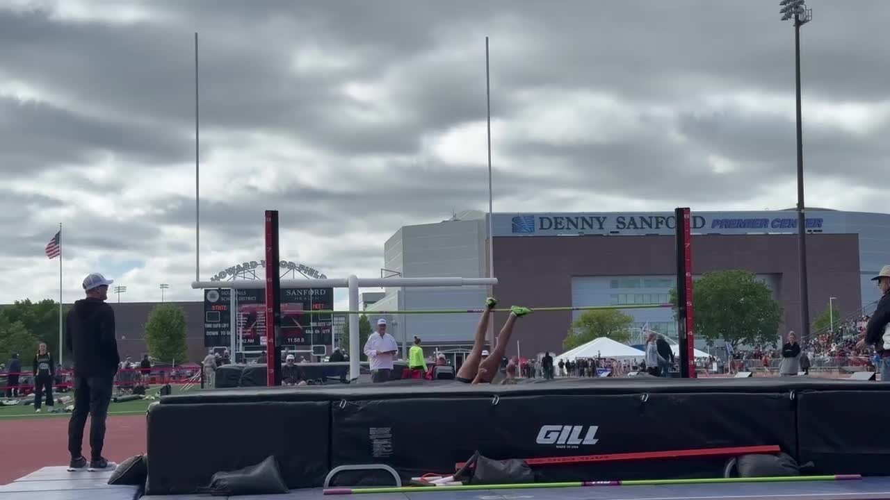 Maleena Brave of White River competes in the Girls Class B High Jump on ...