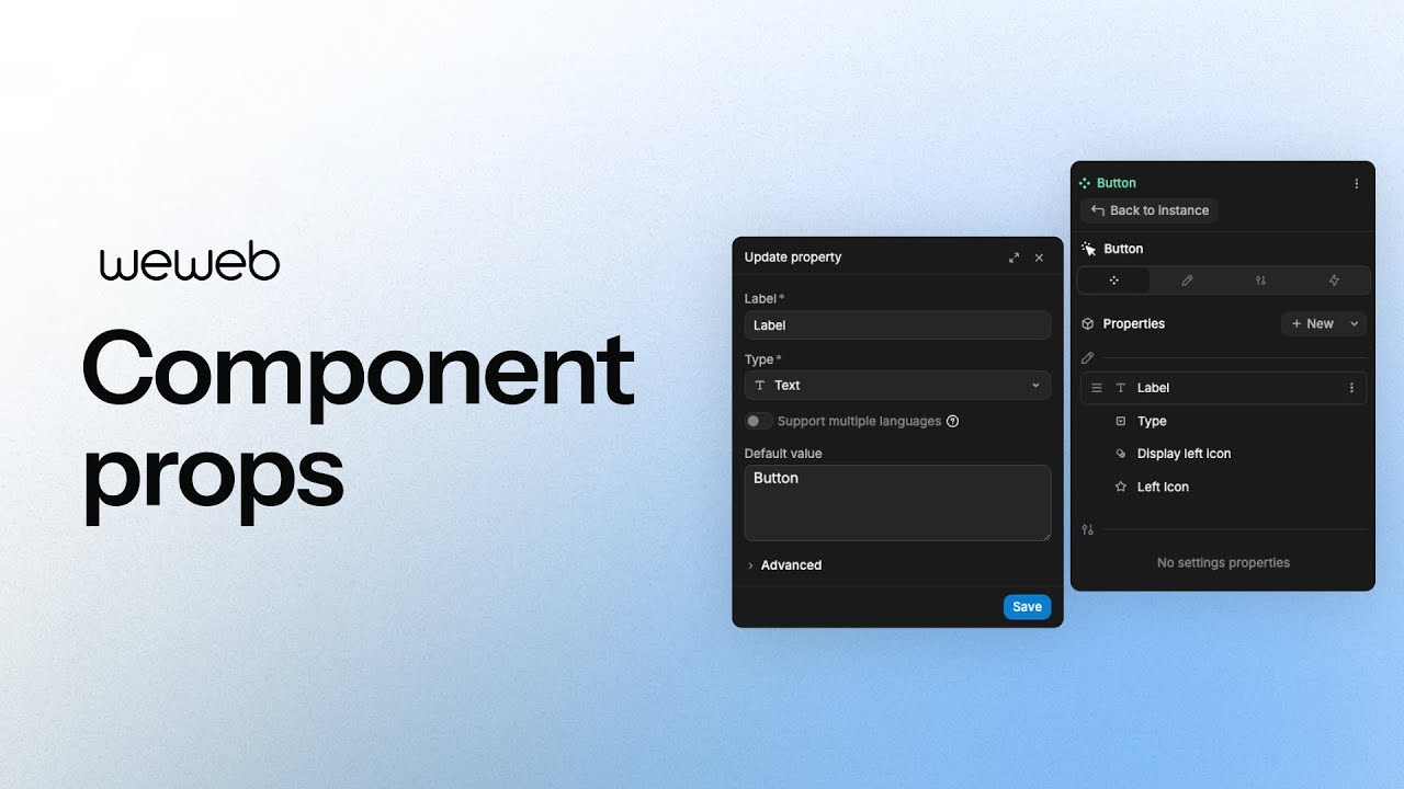 Component properties - YouTube
