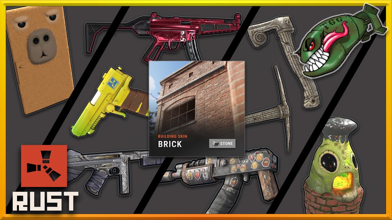 Rust Skins | Brick Building Skin, Colosseum Metal Tools, Emojis AR ...