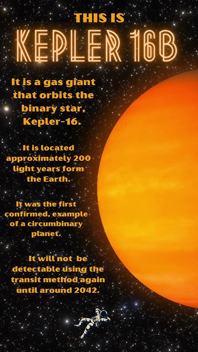 Exoplanet Kepler 16b - YouTube