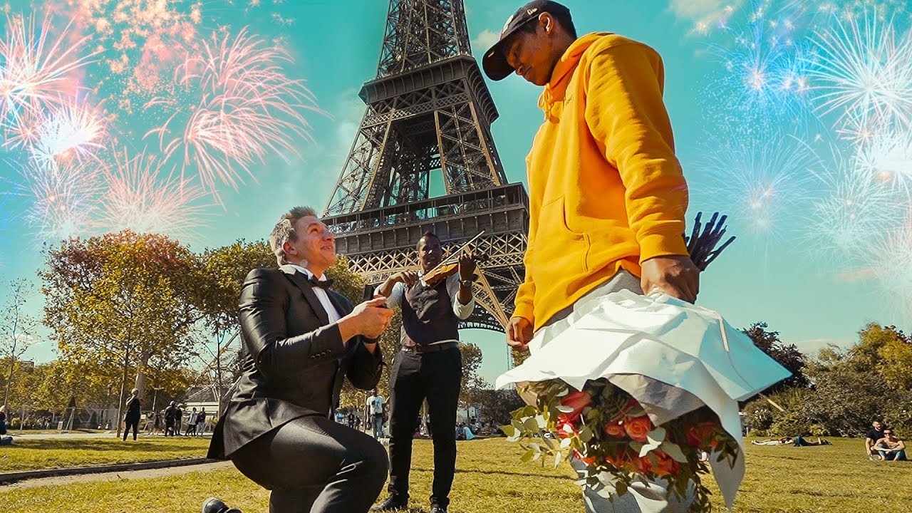 Marriage Proposal REJECTION at the Eiffel Tower - YouTube