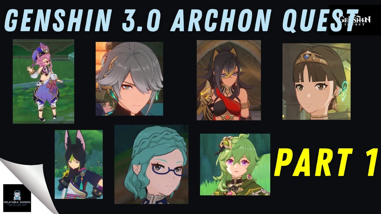 Sumeru Dendro Archon Quest PART 1 | FULL CUTSCENES | COMPLETE QUEST ...