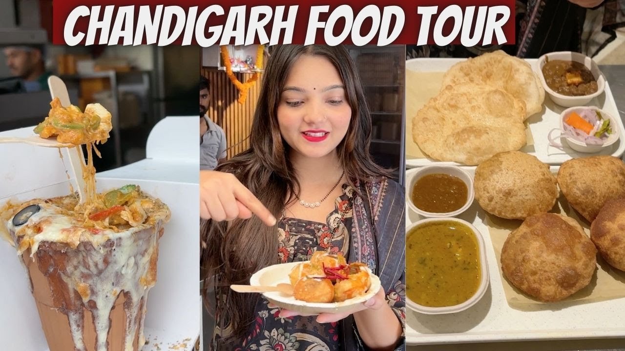 CHANDIGARH FOOD TOUR 2024 | STREET FOOD| FAMOUS PLACES TO EAT IN ...