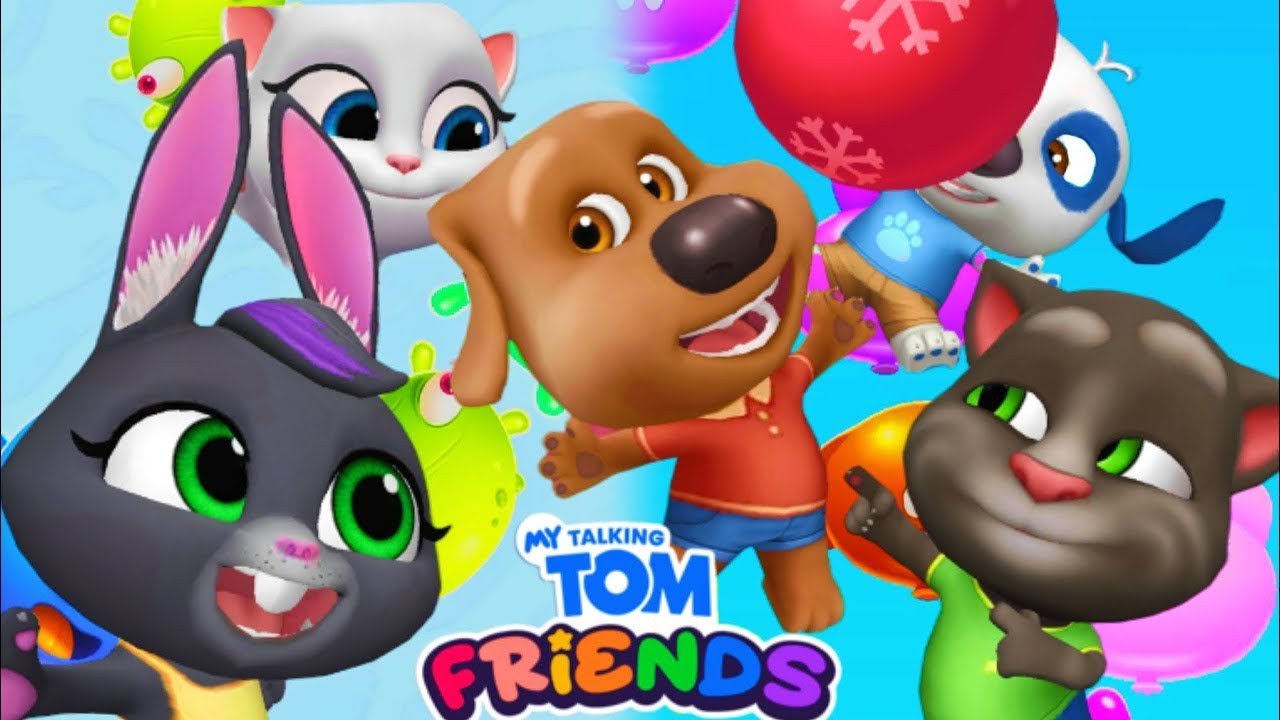 MY TALKING TOM AND JERRY'S FRIENDS GO TWO SWIMMING 🥽 - YouTube