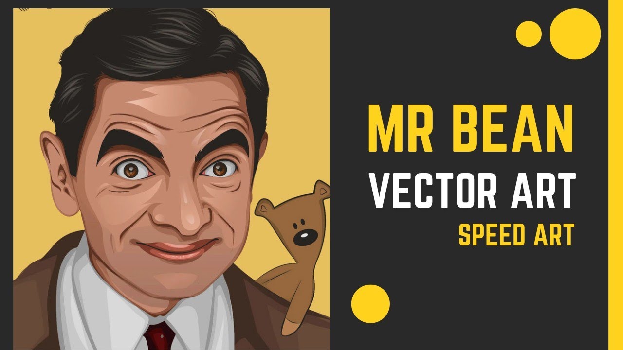 How to make vector art in illustrator | Vector Art | Mr bean - YouTube