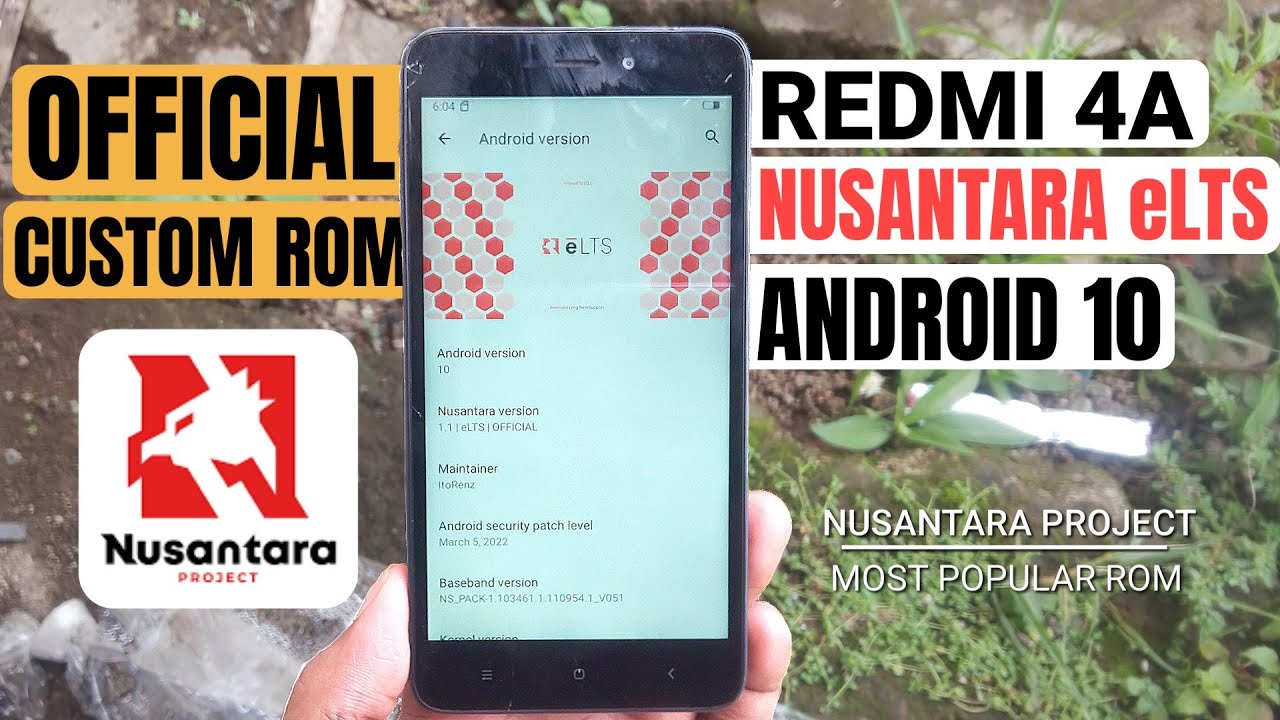 Custom Rom Redmi 4A Nusantara eLTS 1.1 Android 10 | Gesek Rom Nusantara ...
