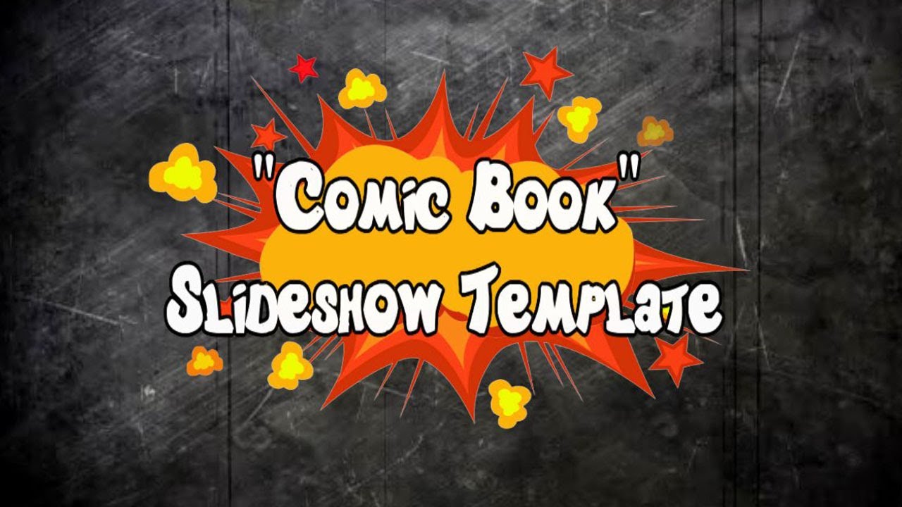 Comic Book🌈 Fun Slideshow Template for Kids Photos - YouTube