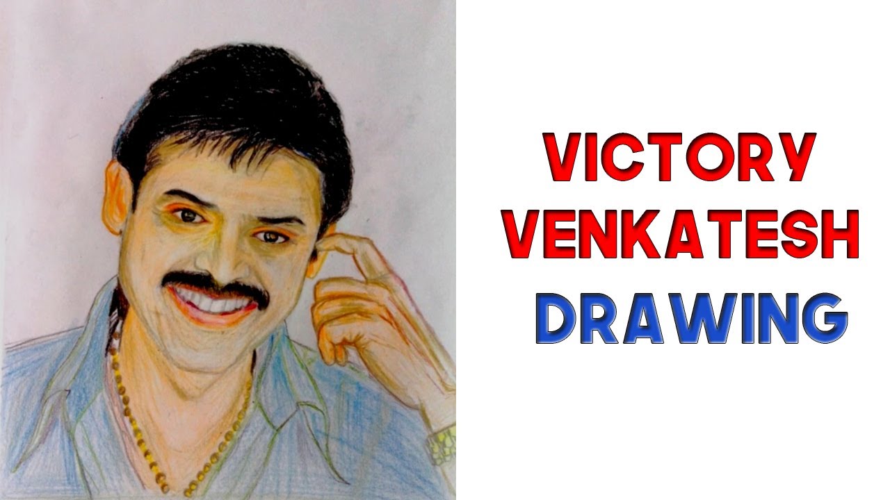 Hero Venkatesh Drawing || Victory Venktaesh Drawing || Venkatesh ...