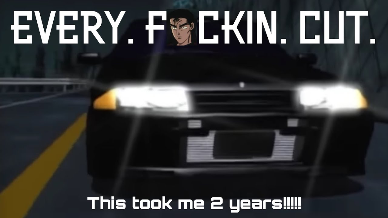 Every Back On The Rocks Cut From The Initial D Anime - YouTube