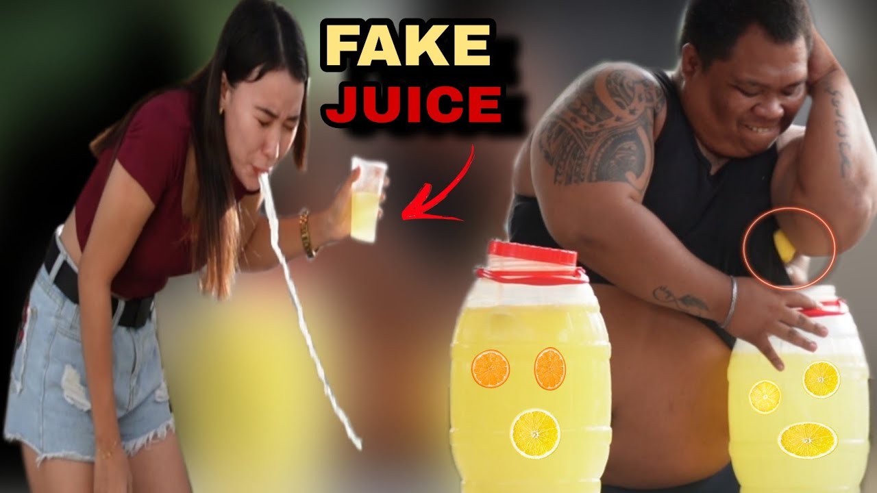 FAKE JUICE "PUBLIC PRANK" |Subrang asim daw - YouTube