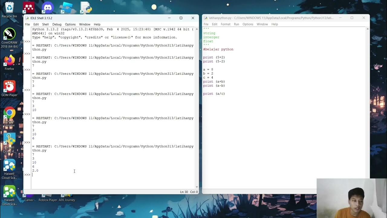 TUGAS PEMOGRAMAN KOMPUTER PYTHON - YouTube