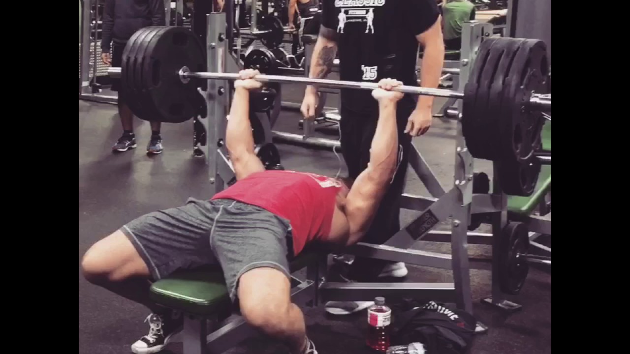 405 Pound Bench Press - YouTube