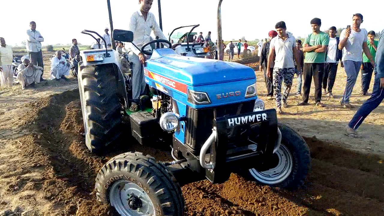Powertrack tractor 1st price in gudhan tractor competition - YouTube