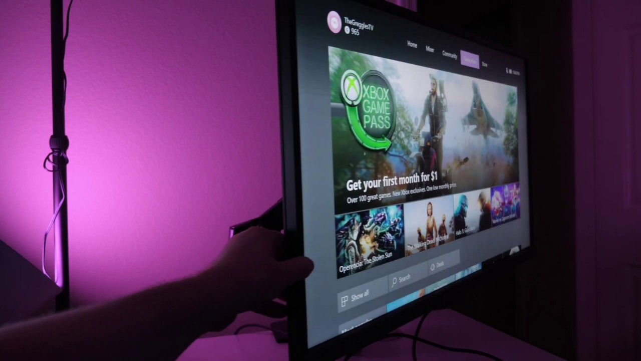Xbox One X 4K HDR Gaming Monitor BenQ EW3270U - YouTube