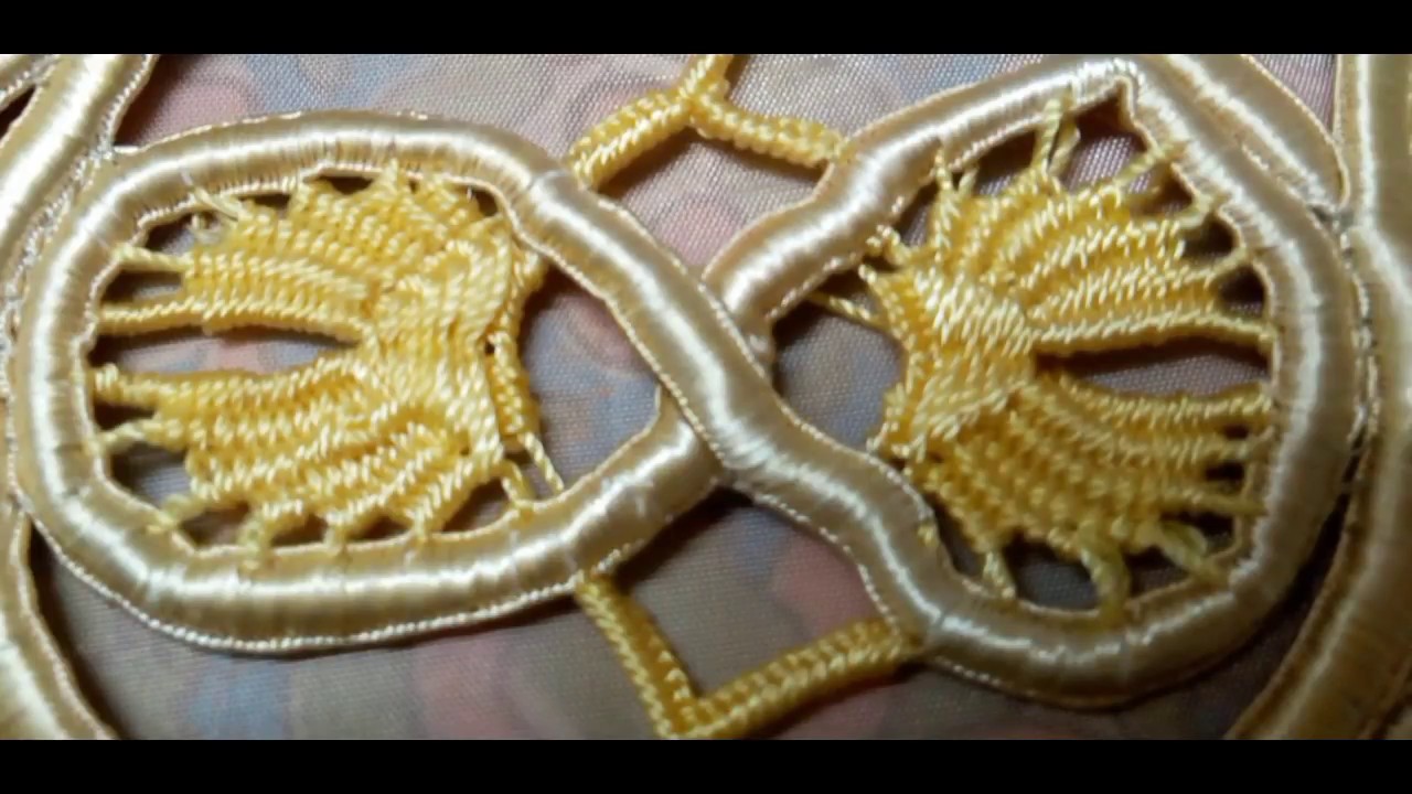 macrame romanian point lace غرز اللاسيه الروماني على شكل طاووس - YouTube