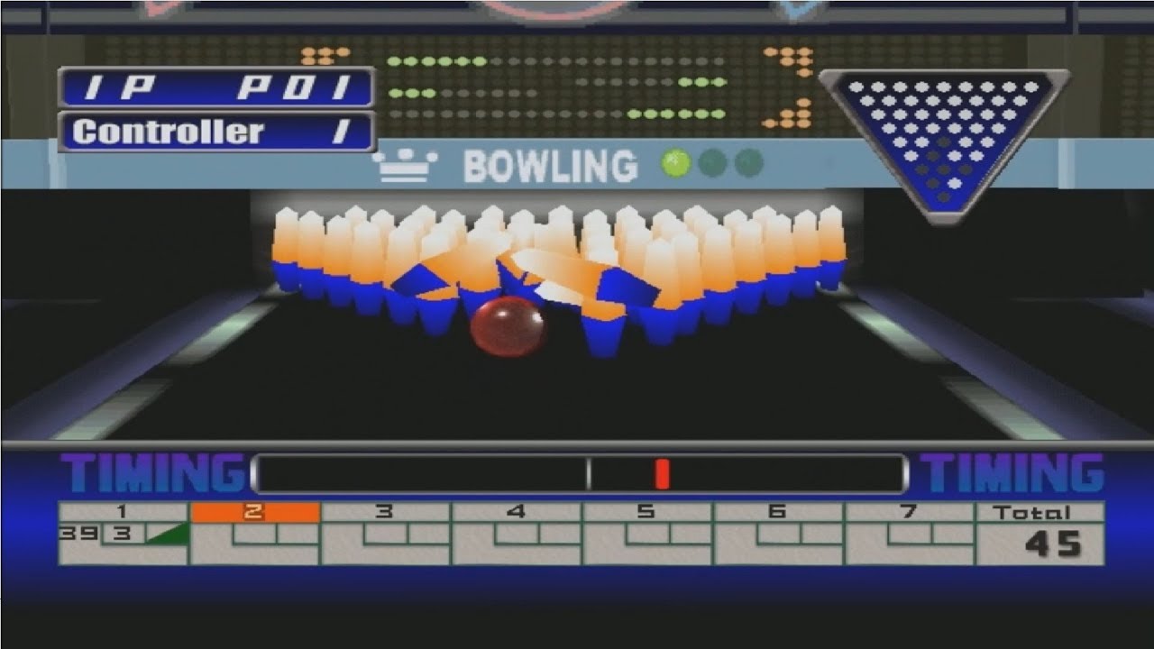 Bowling part 2 Single Player Mode Special (gameplay and PS1 game) - YouTube