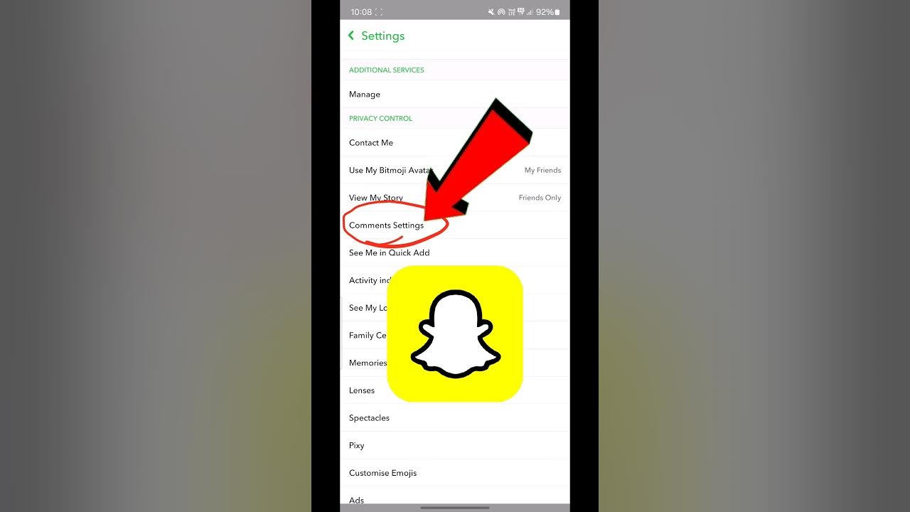 snapchat comments settings | snapchat spotlight reply settings | snapchat #shorts - YouTube
