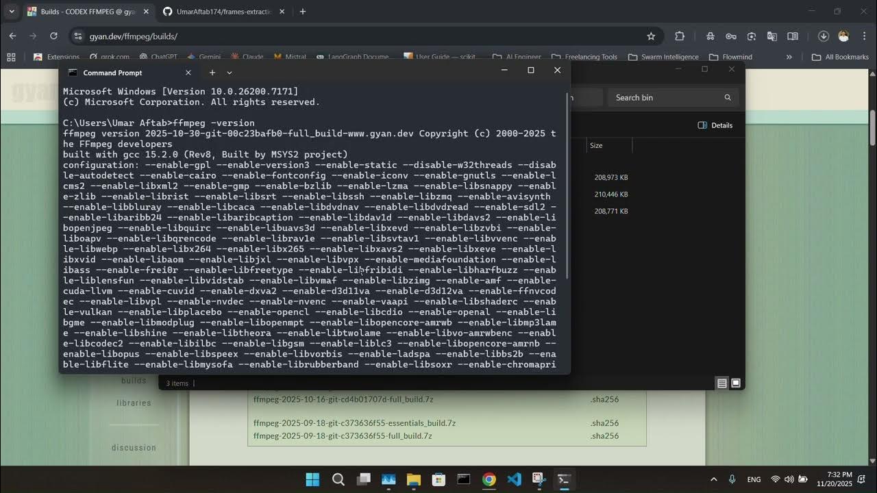 Frames Extraction using FFmpeg + Python Tutorial - YouTube