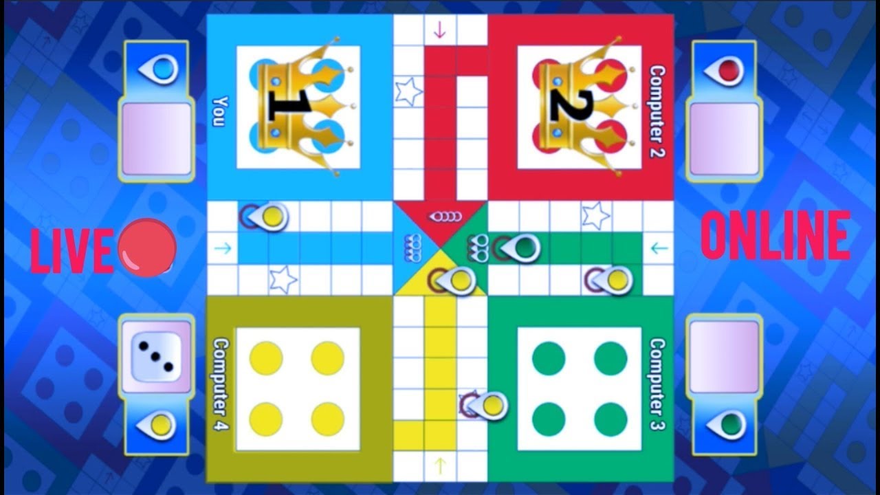 Ludo king poki 234 player game live stream Gameplay online carrom board ...
