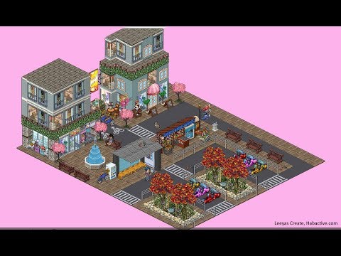 How to BUILD a Habbo Japanese Mini Centre! (Tokyo 3/5) - YouTube