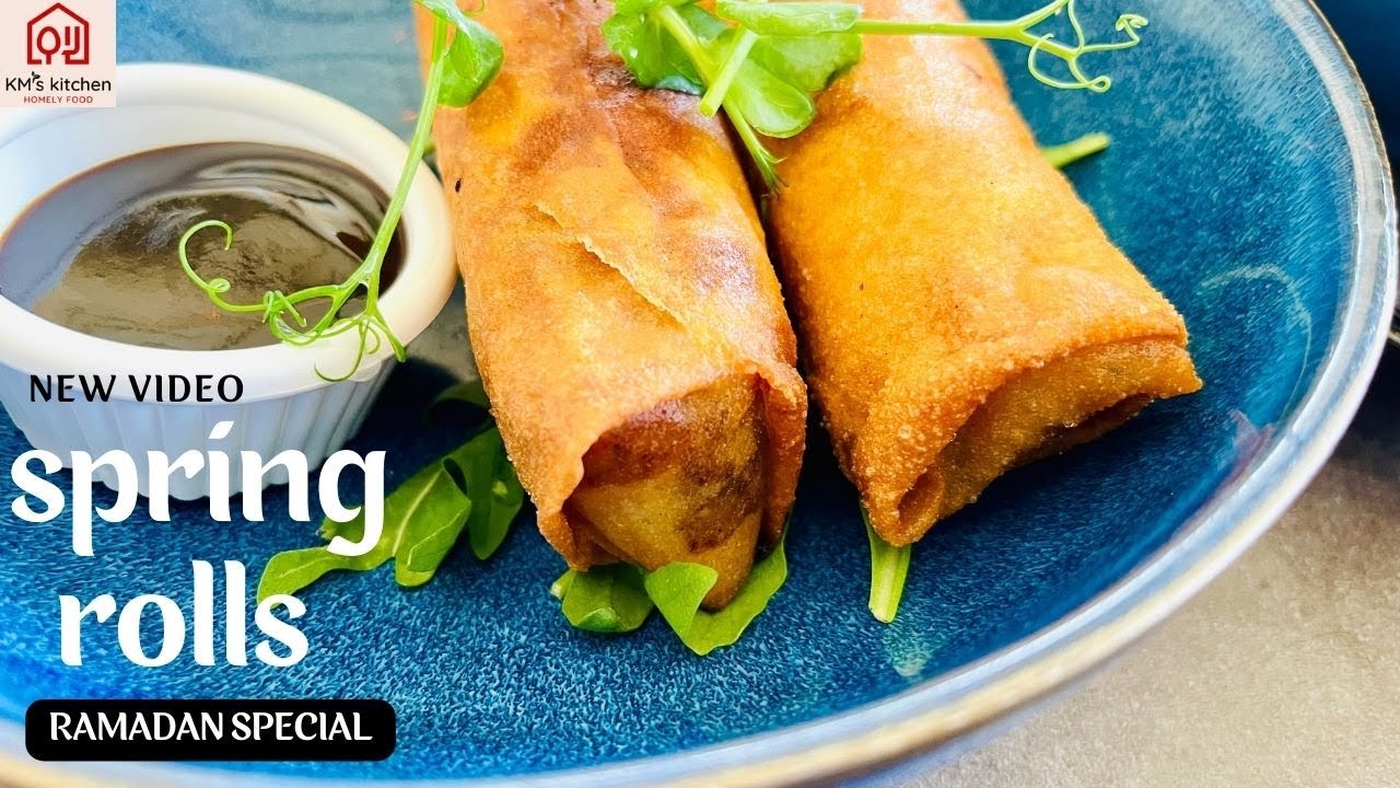 Chicken Spring Rolls - Make and Freeze Recipe by KM's Kitchen (Ramzan ...