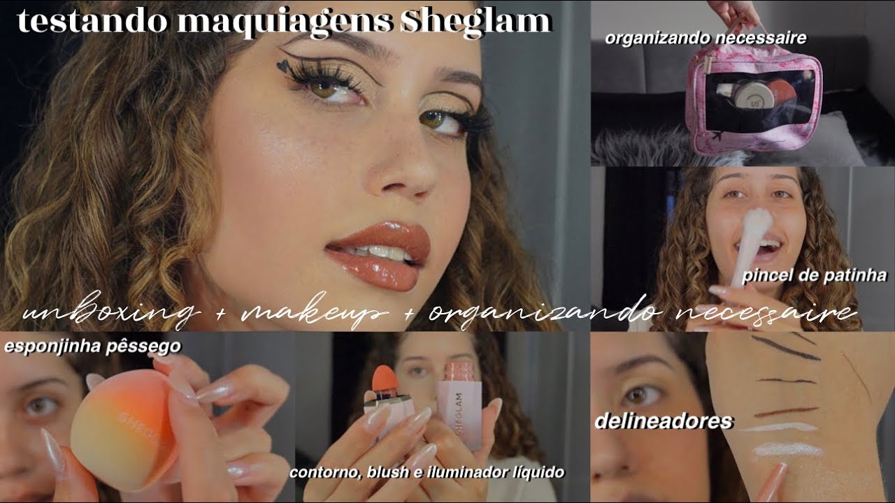 testando maquiagens da Sheglam + organizando necessaire💄💋 ...