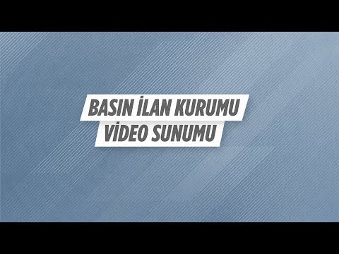 BASIN İLAN KURUMU TANITIM FİLMİ