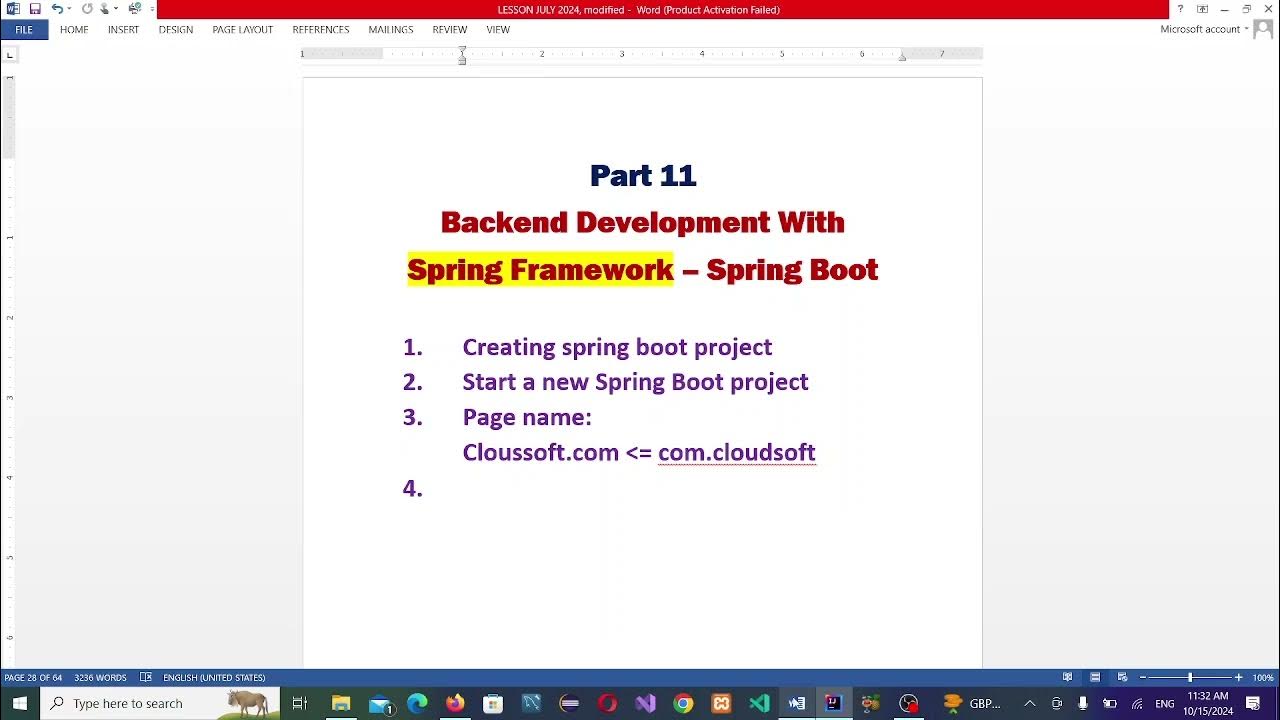 Part 11 B Creating Spring Boot Hello Project - YouTube