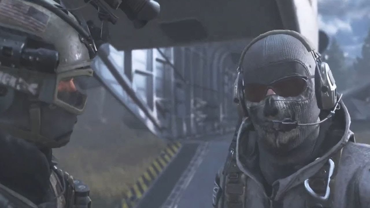 Shadow Company clears estate of Makarov's men and Task Force 141 lead by Ghost arrives to assist ...