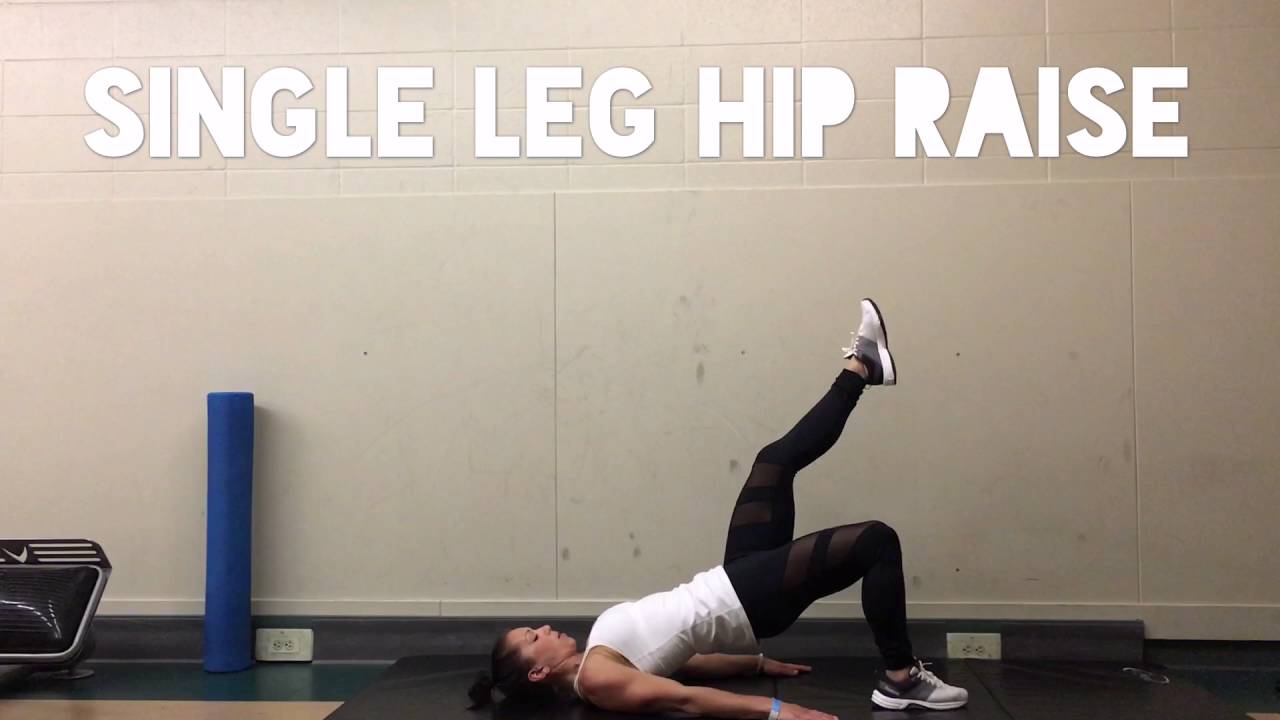 Single Leg Hip Raise - YouTube