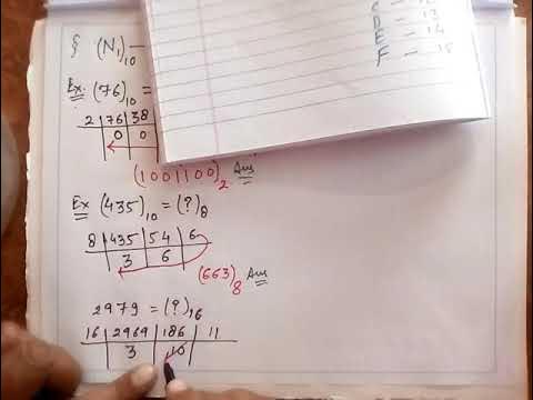 LECTURE 2 number systems Conversion - YouTube