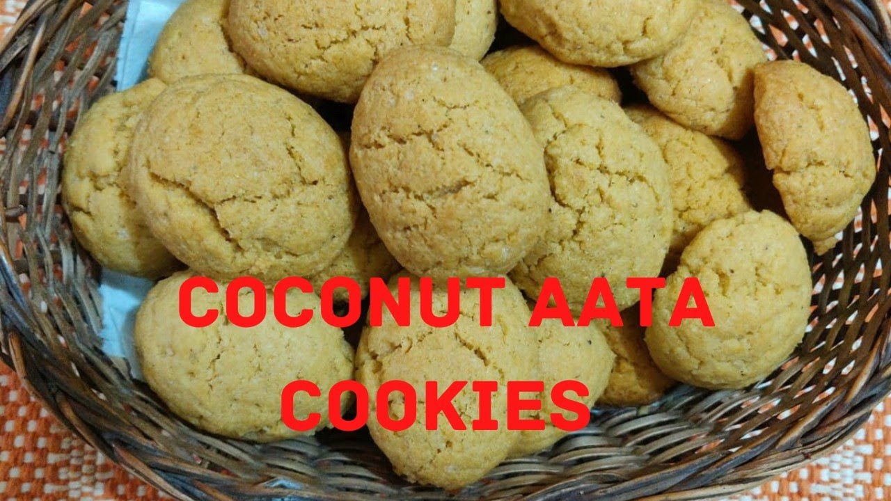Coconut Aata Cookies | आटा से नारियल कुकीज़ रेसीपी | Cookies Recipe ...