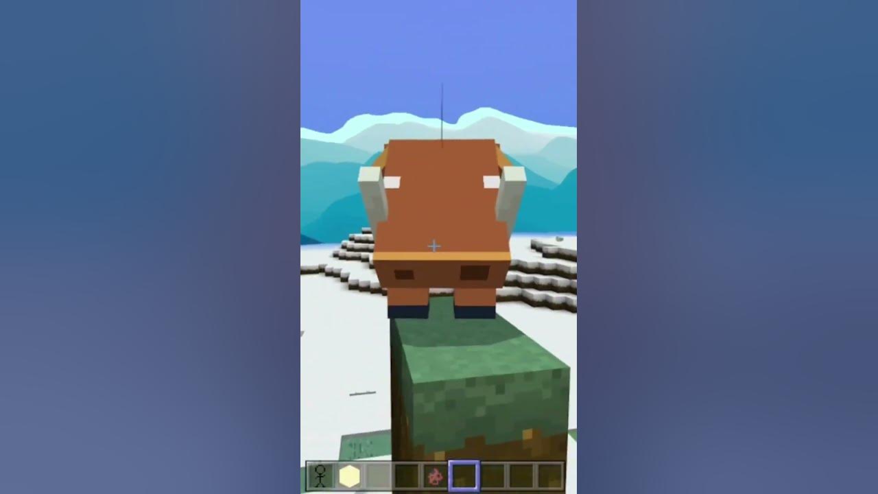 New Hoglin Simple Texture In Minecraft Bedrock Addon Youtube