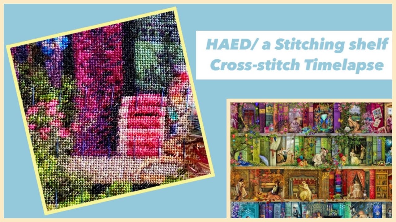 Flosstube 321 [Stitch with me] [HAED] A stitching shelf (page 12) - YouTube