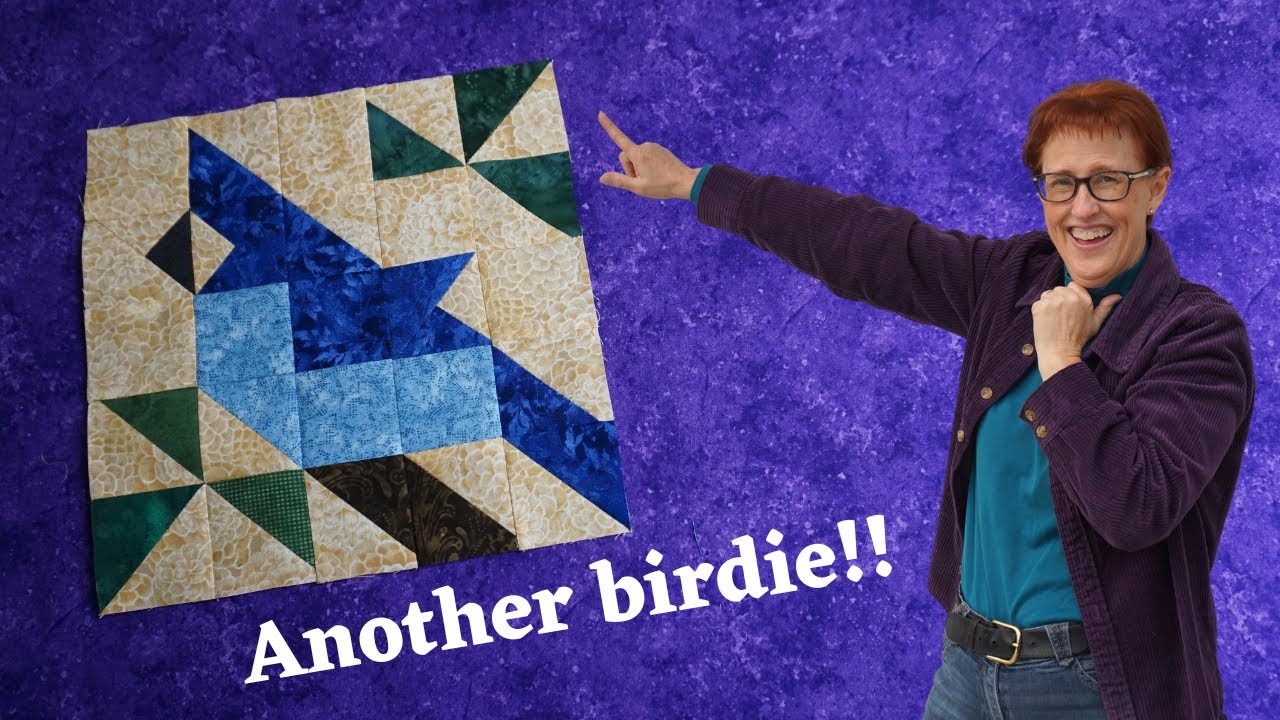 Blue Jay Quilt Block Tutorial - YouTube