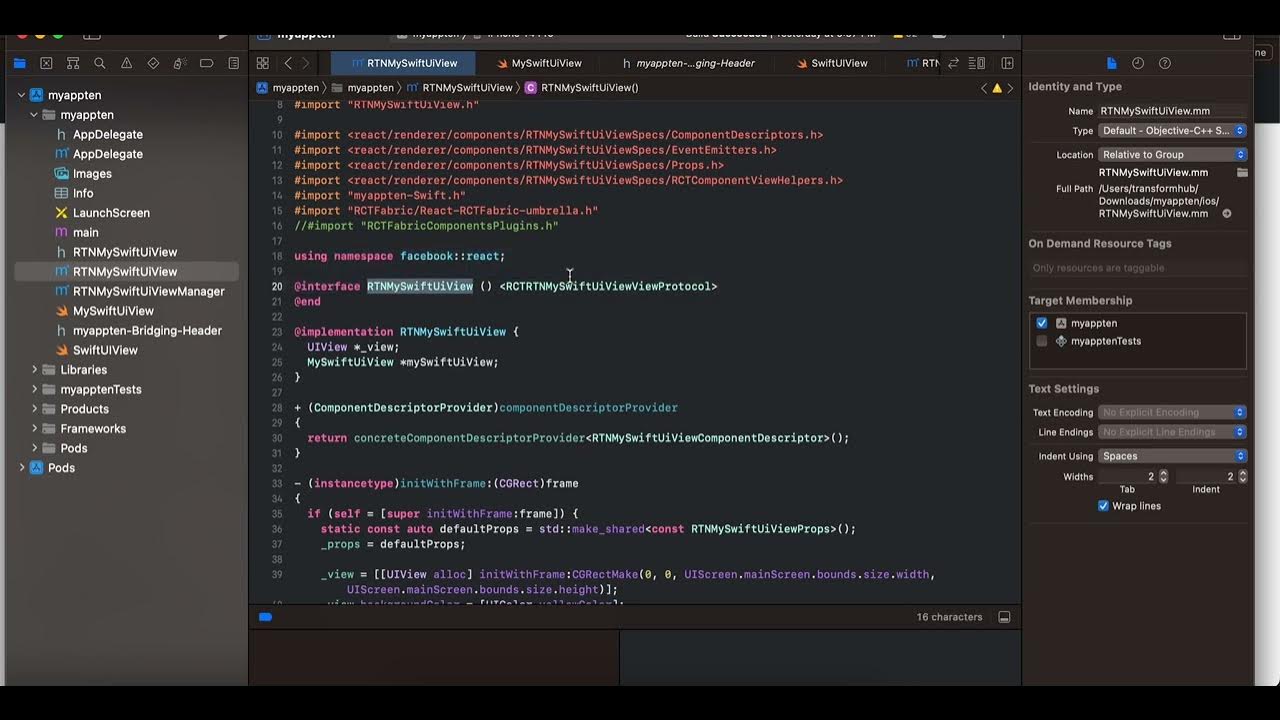 How to use SwiftUI in react native's new architecture - YouTube