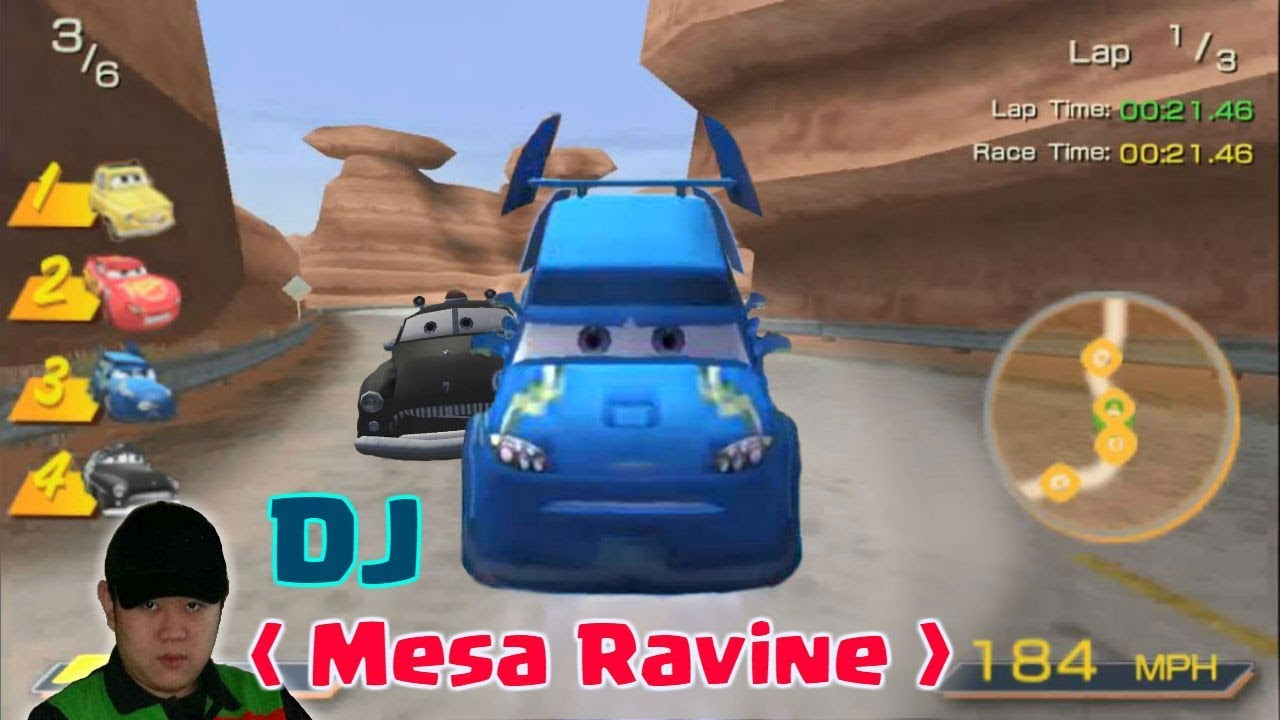CARS PSP DJ Gamplay - Mesa Ravine (Postcard) - YouTube