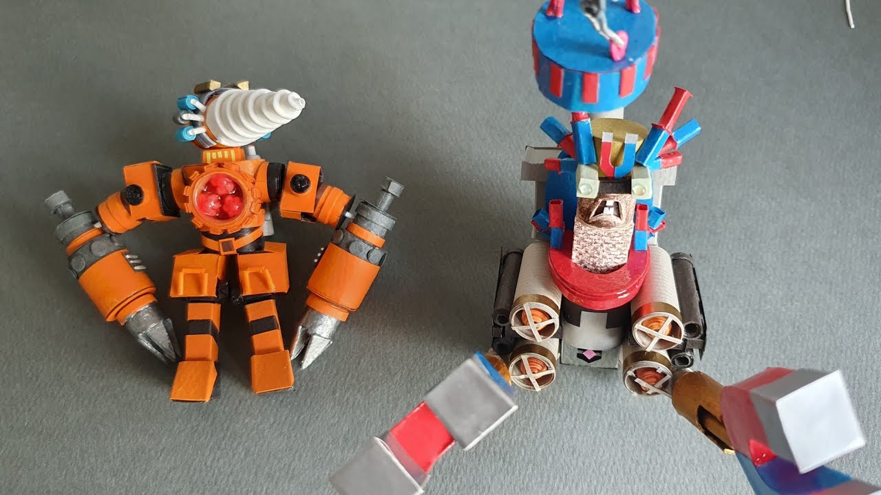 Making a Moving 'Skibidi Toilet Multiverse Characters' Paper Craft. 종이로 ...