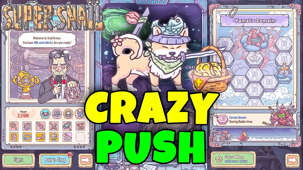 CRAZY PUSH (2.5M POWER) // SUPER SNAIL - YouTube