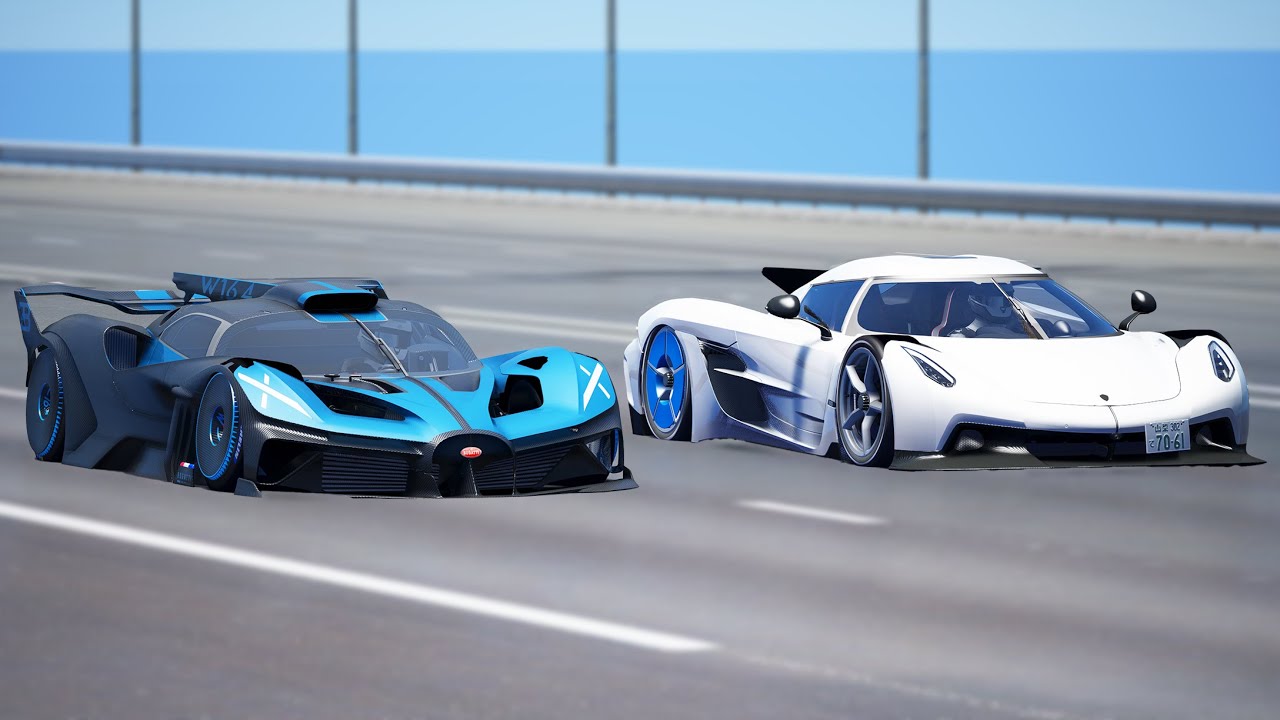 1,000KMH!!! Bugatti Bolide vs Koenigsegg Jesko Absolut | DRAG & TRACK ...