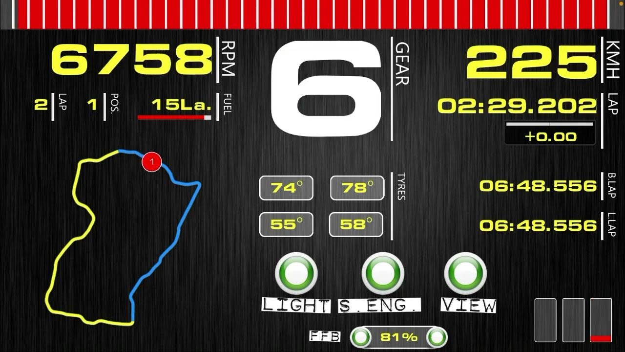【Assetto Corsa】HUDアプリ「SimHub」を入れて遊んでみた - YouTube