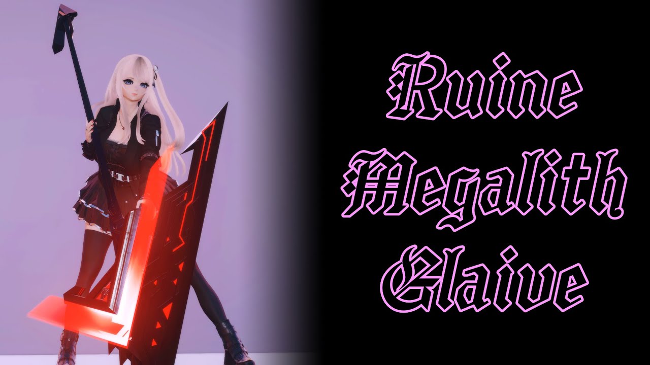 【PSO2NGS】Ruine Megalith Glaive / ルイン・メガリスグレイヴ Camo Showcase - YouTube