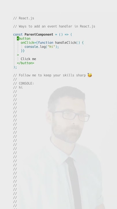 How to add event handlers in React.js - YouTube