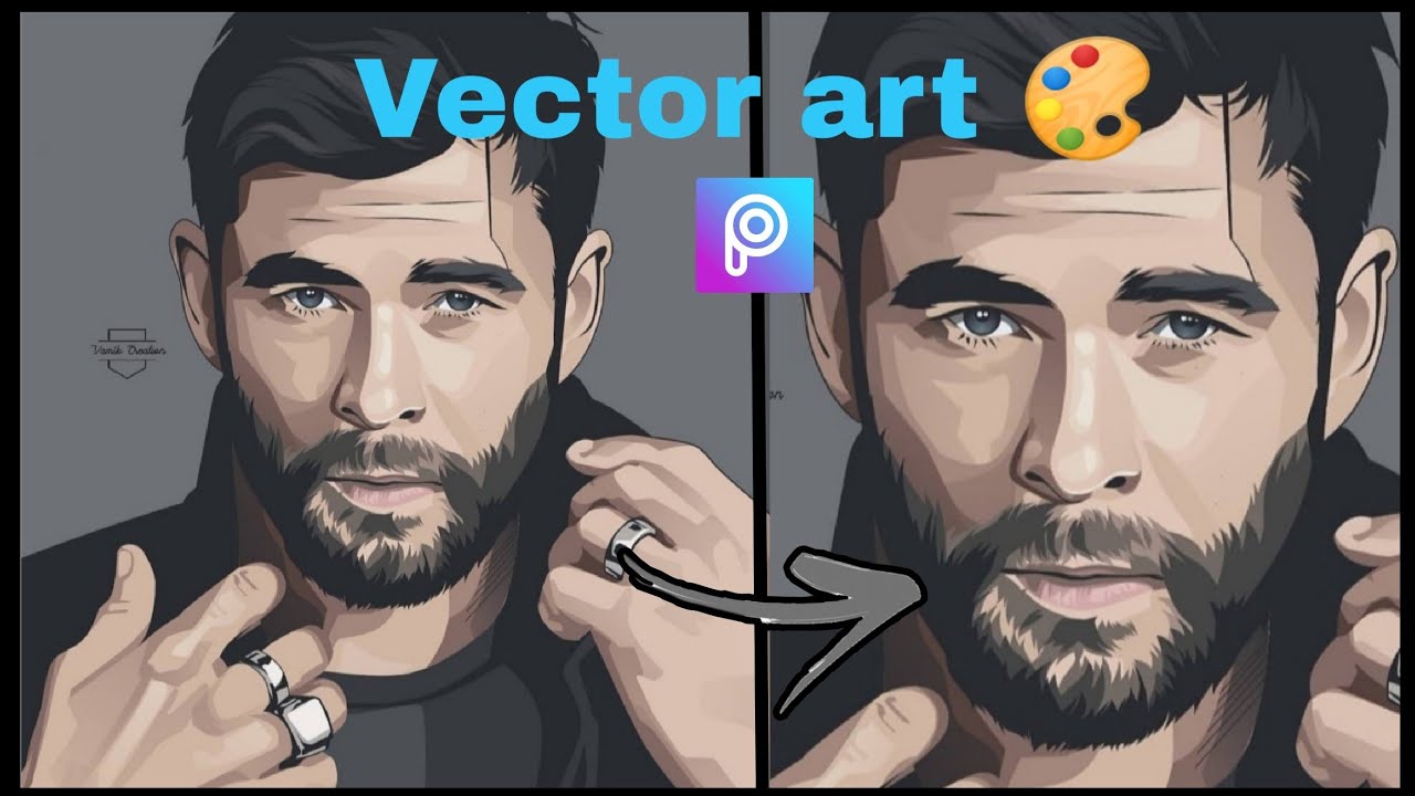 Vector art 🎨 in picsart. - YouTube