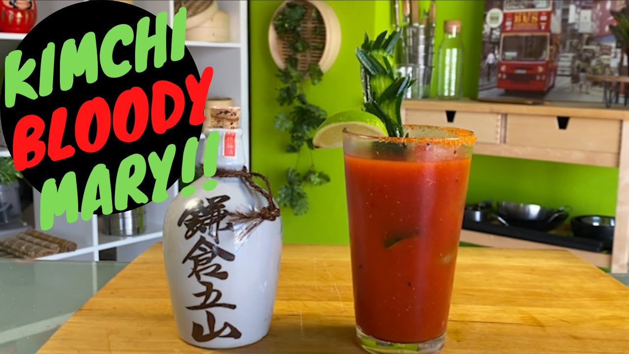 How to make a kimchi Bloody Mary cocktail or KimchiMary! - YouTube