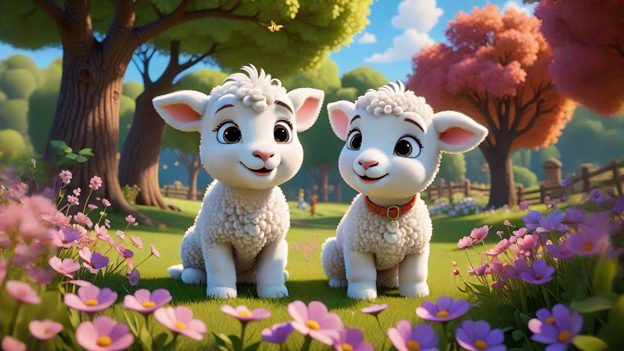 Two Little Lambs Learn to Sing | Lamb Song for Kids | Fun Learning ...