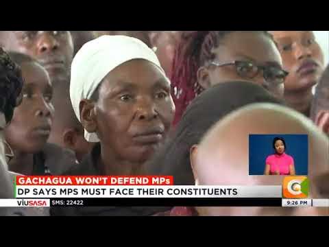 carry your own cross ..Dp Gachagua tells mps who voted yes in the financial bill 2024 - YouTube