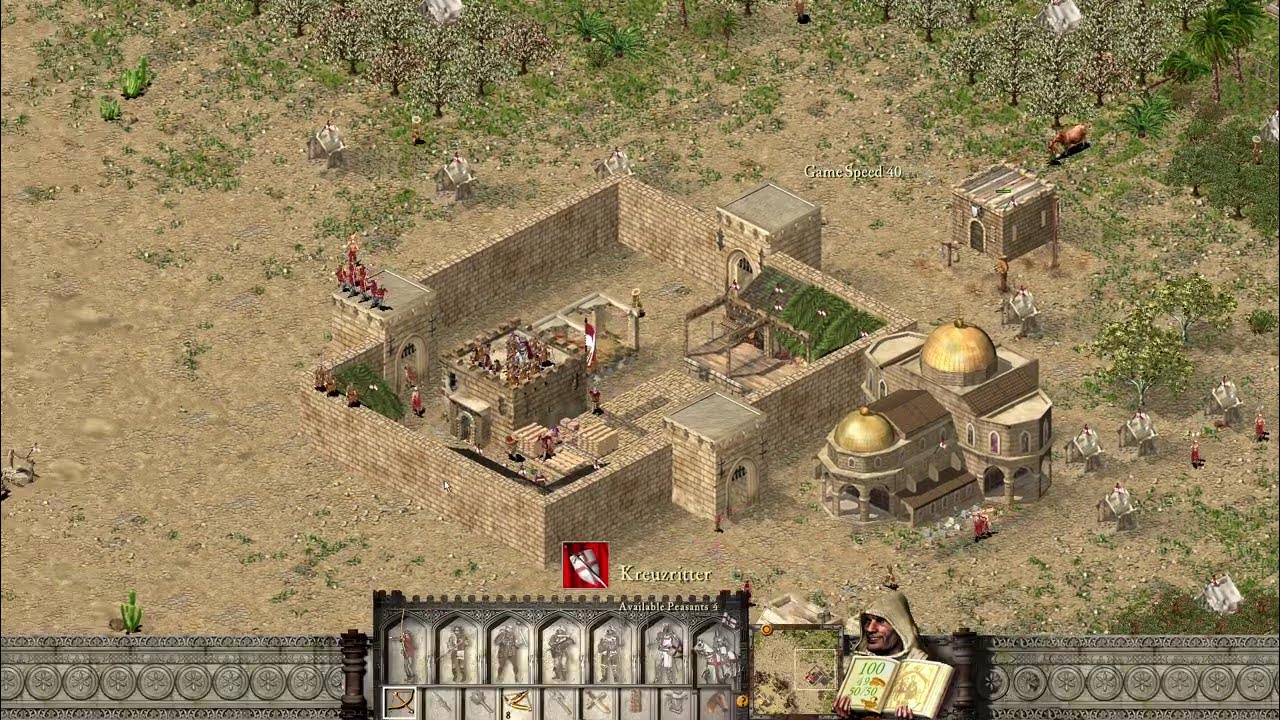 Stronghold Crusader Mission 4(2) Legends of the Orient AI - YouTube