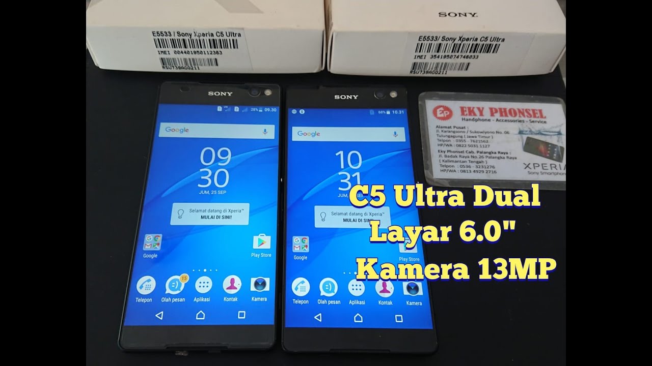 Sony C5 ultra dual sim Global - YouTube